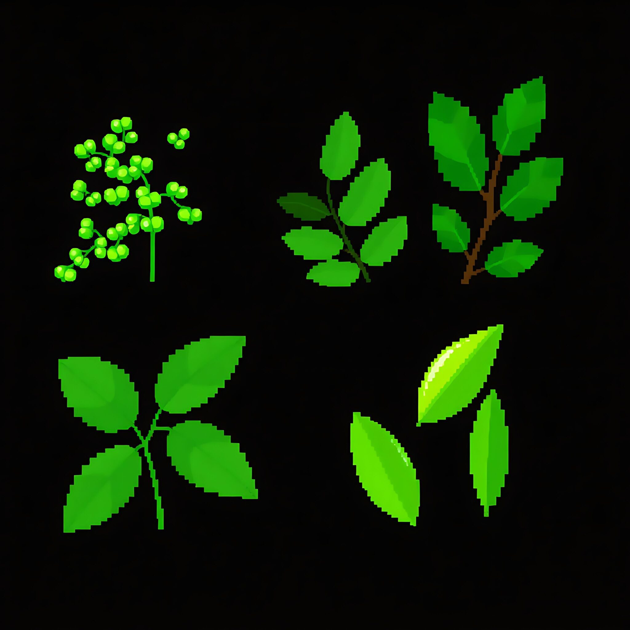Pixel Bloom PNG Bundle – Zinnias, Dahlias, Roses & Succulents | 300 ...