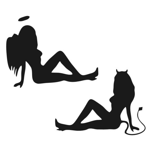 Angel Devil Girl - MasterBundles