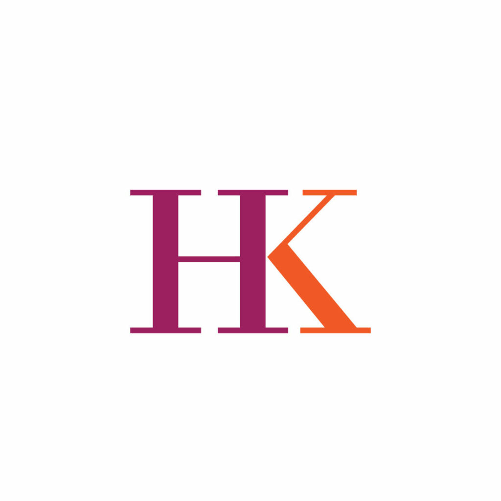 HK letter mark logo