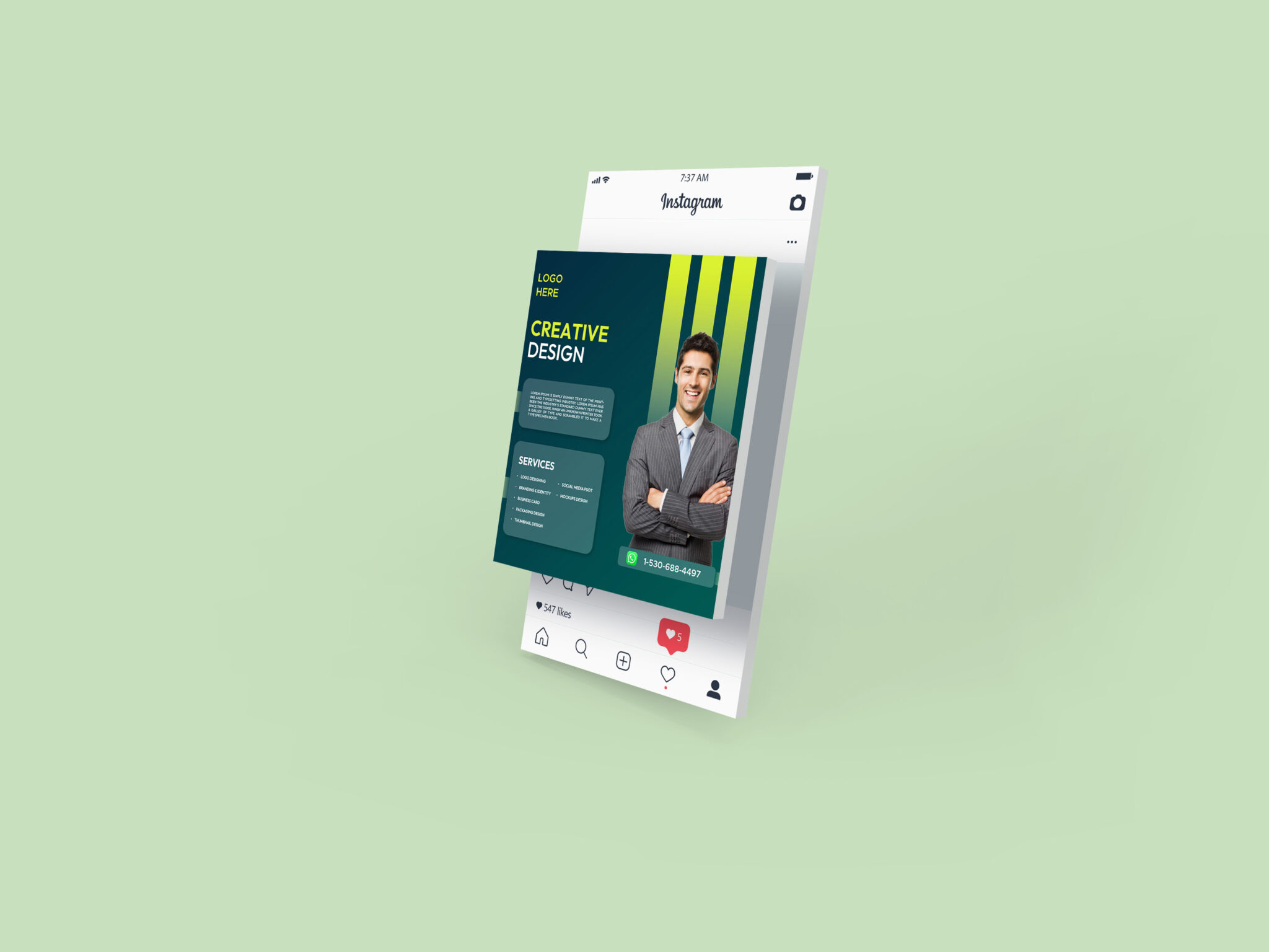 Creative Design social media post Instagram template - MasterBundles