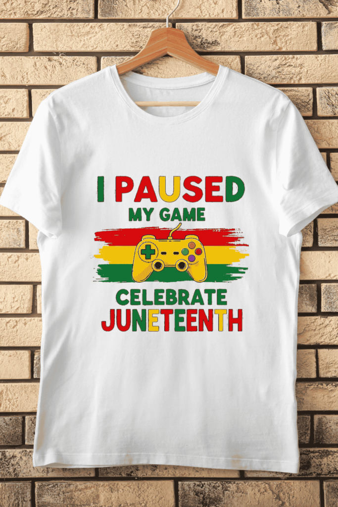 Juneteenth Gaming Celebration T-Shirt Design - MasterBundles