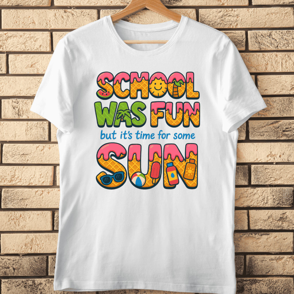 End of School Summer Fun T-Shirt Design - MasterBundles