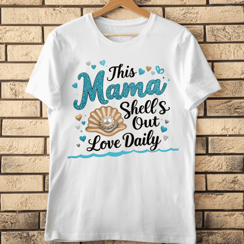 Ocean Theme Mother T-Shirt Design - MasterBundles