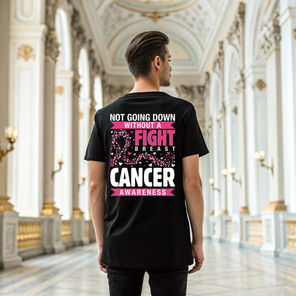motivational fight breast cancer graphic for t-shirts and merchandise ...