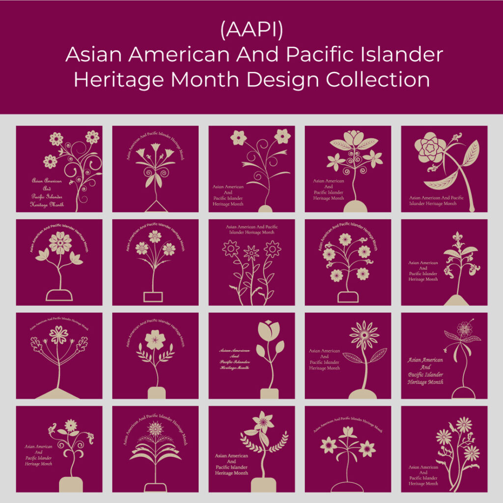 (AAPI) Asian American And Pacific Islander Heritage Month Design ...