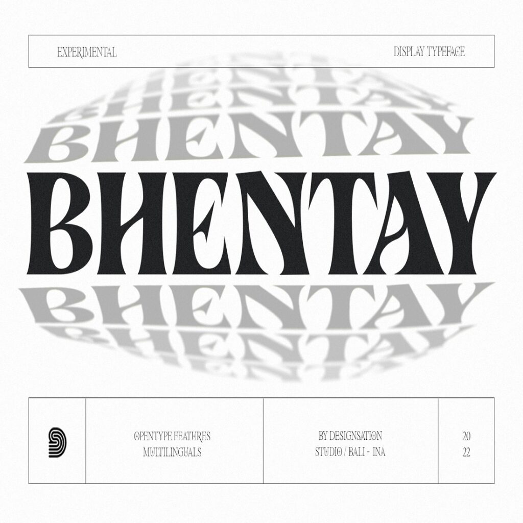 Bhentay Experimental Typeface - MasterBundles