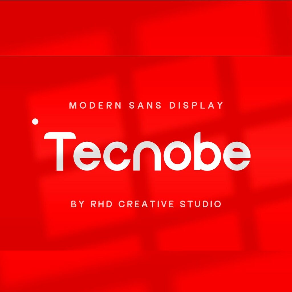 Tecnobe Modern Sans Display Font - MasterBundles