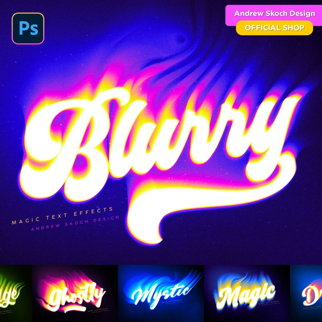 Mystic Blur Text Effects - MasterBundles