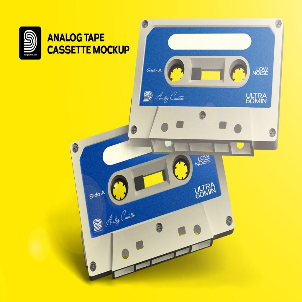 Analog Tape Cassette Mockup - MasterBundles