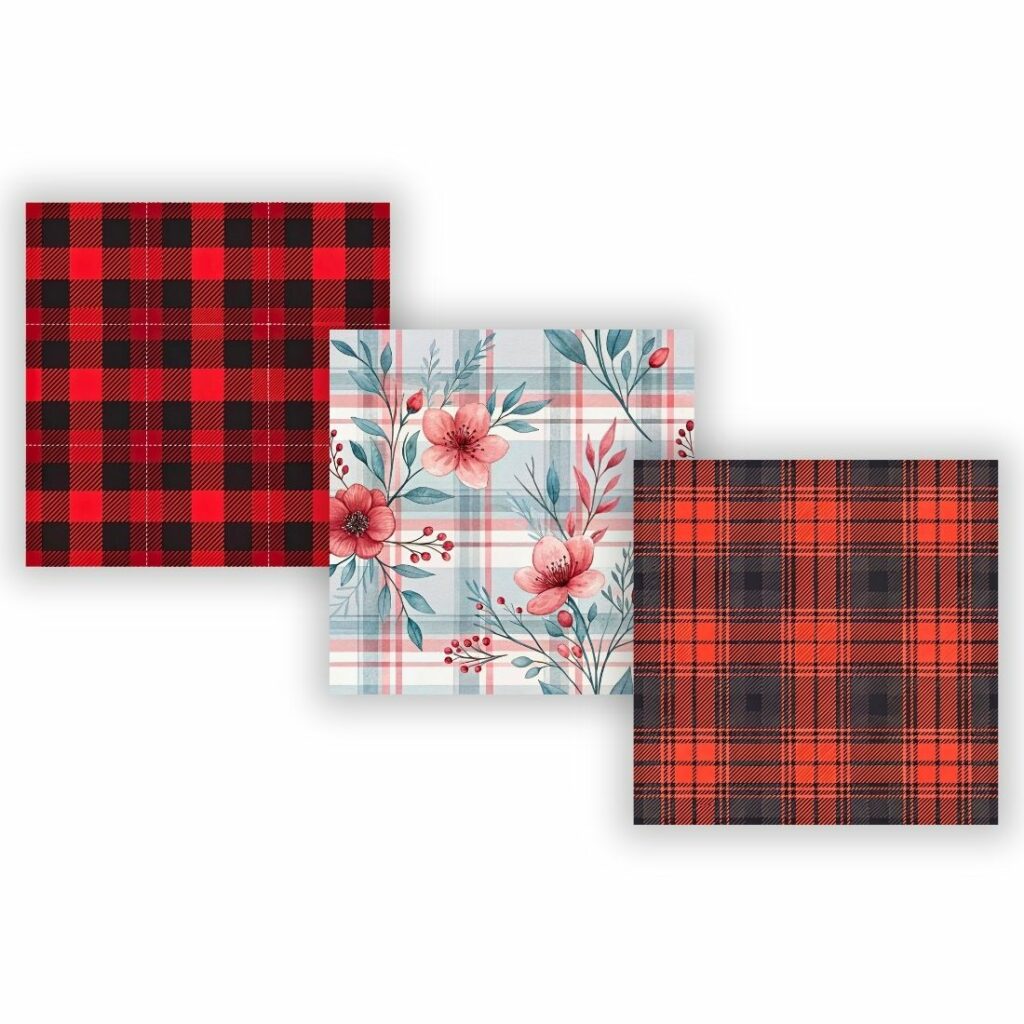 Plaid Check Seamless Pattern - Classic Buffalo Red & Black - MasterBundles
