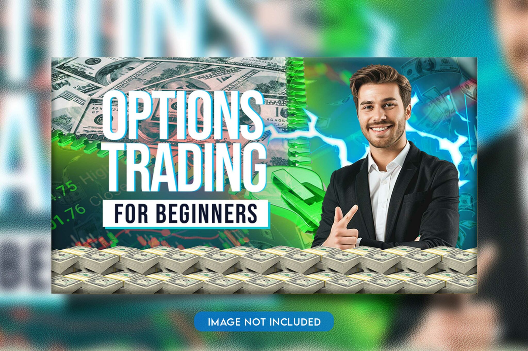 10 PSD Modern glow effect youtube video thumbnail template design fully ...