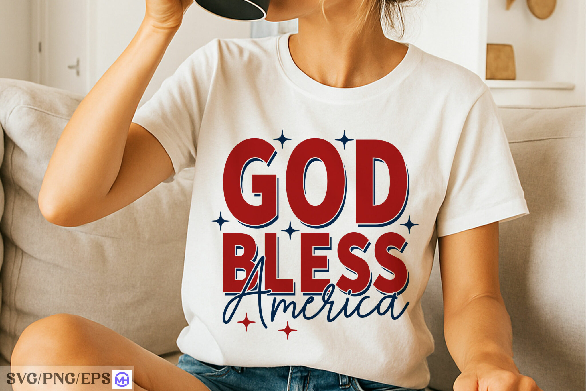 God Bless America 4th of July SVG PNG - MasterBundles
