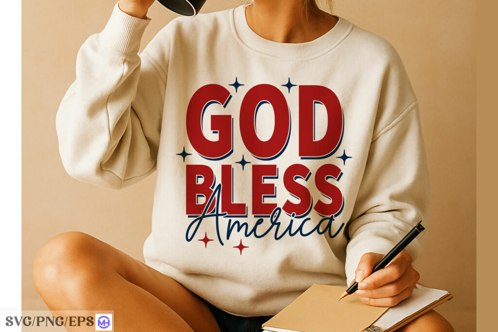 God Bless America 4th of July SVG PNG - MasterBundles