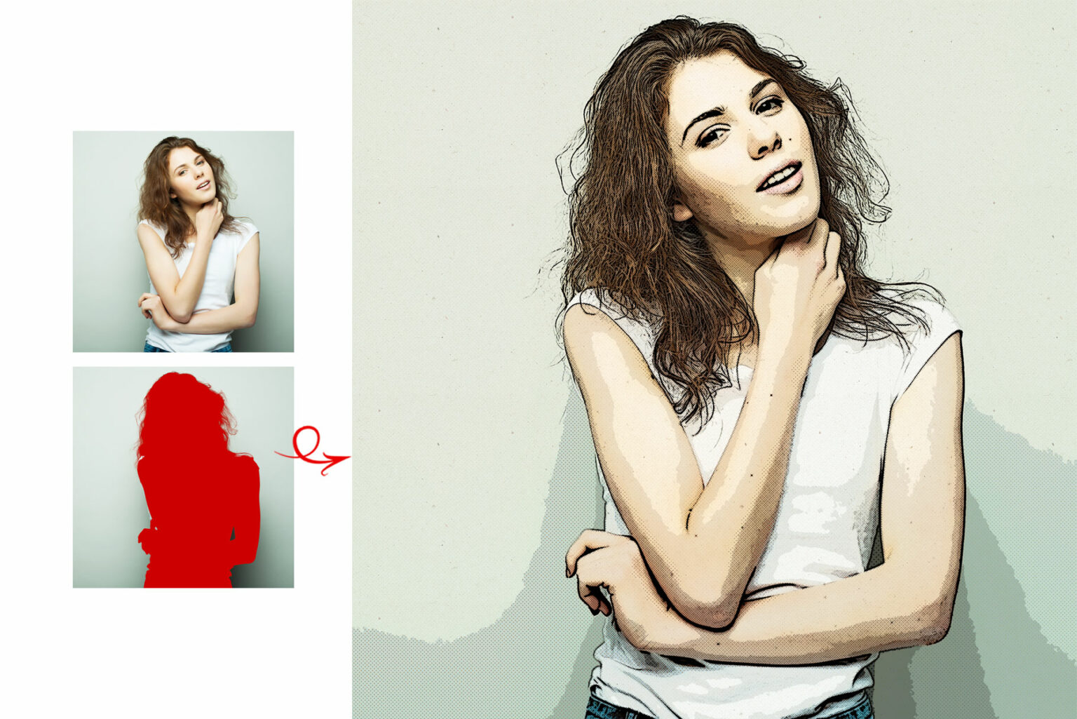 Ink Slinger Comics Photoshop Action - MasterBundles