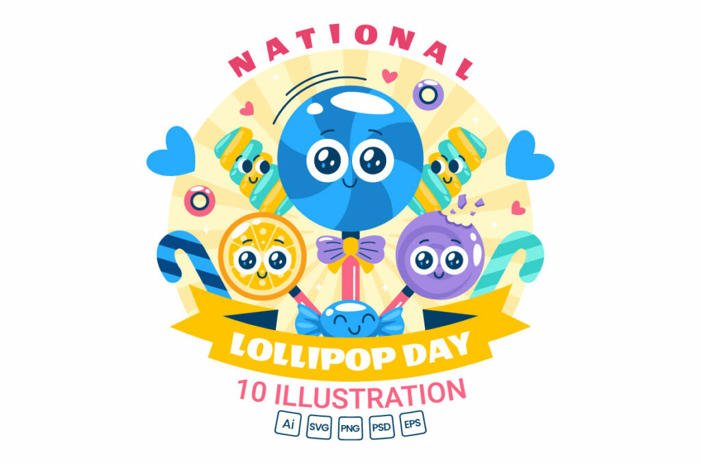 10 National Lollipop Day Illustration - MasterBundles
