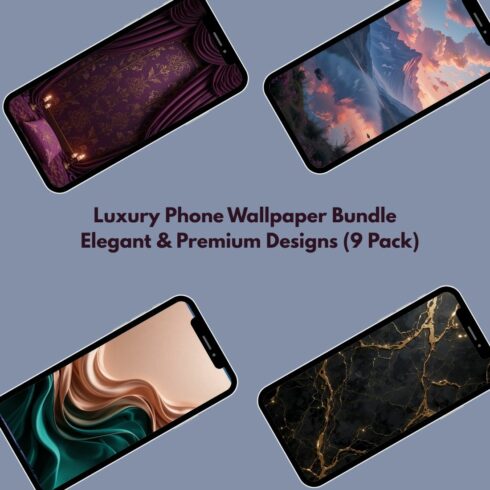 Luxury Phone Wallpaper Bundle – Elegant & Premium Designs (9 Pack ...