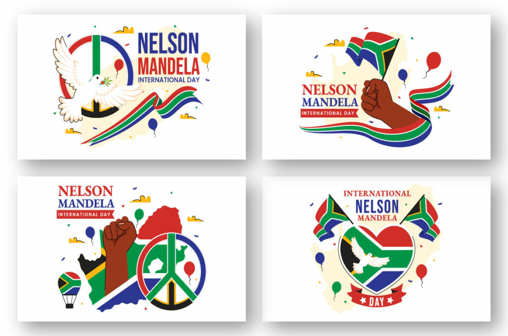 10 Nelson Mandela International Day Illustration - MasterBundles