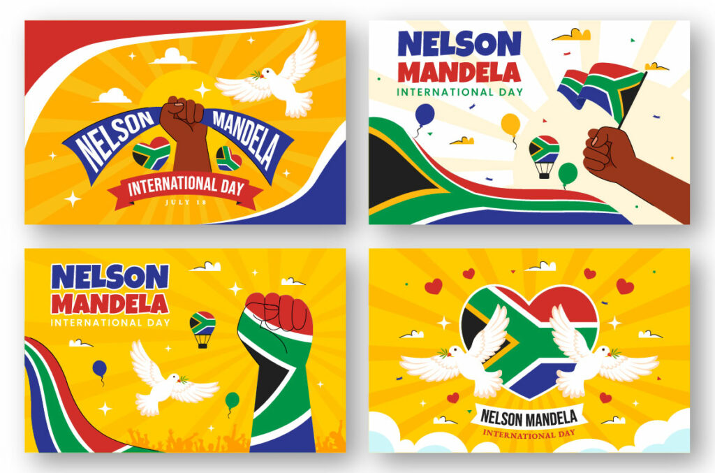10 Nelson Mandela International Day Illustration - MasterBundles