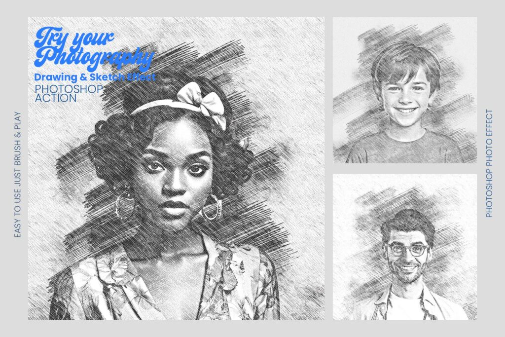Realistic Drawing & Sketch Effect - MasterBundles
