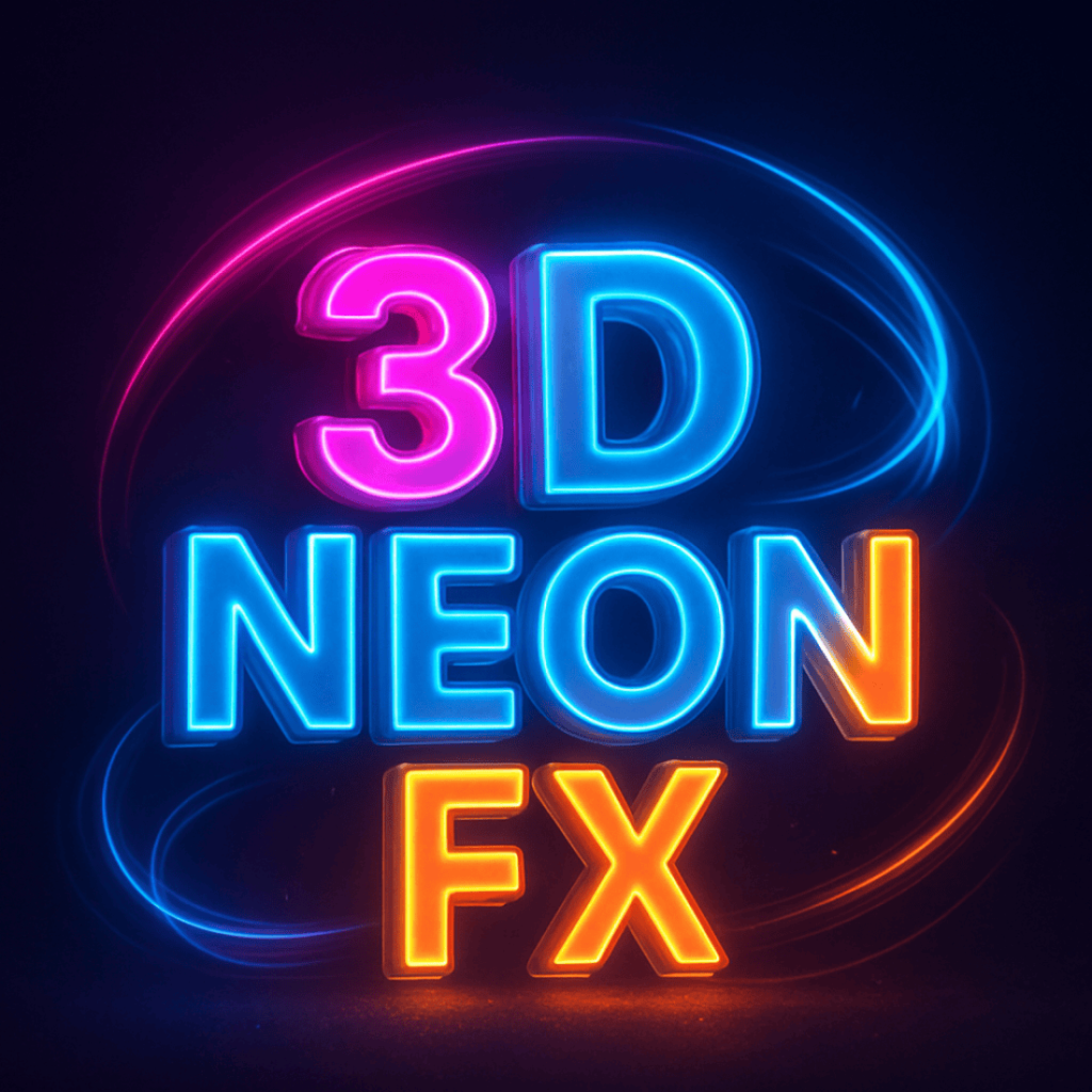 Vibrant 3D Neon FX - Futuristic Glow & Dynamic Lighting - MasterBundles