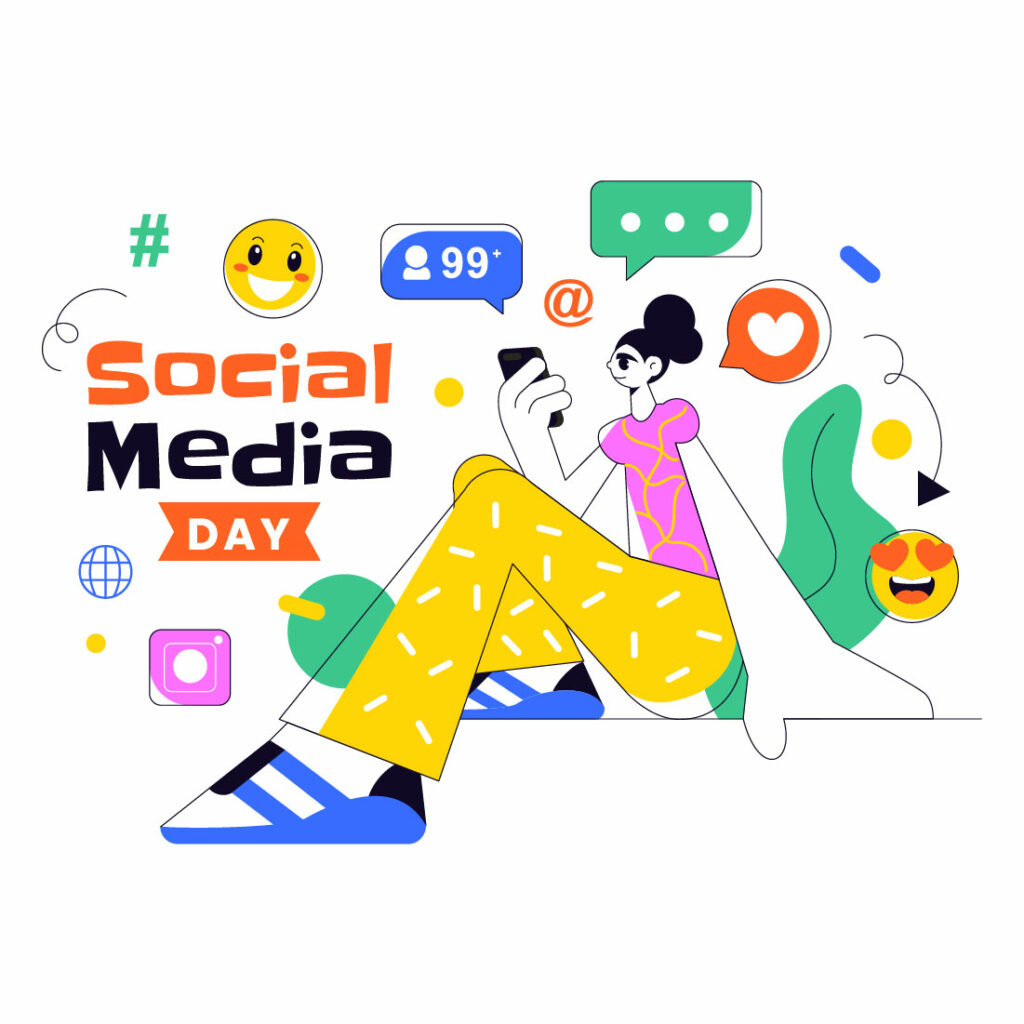 7 Social Media Day Illustration - MasterBundles