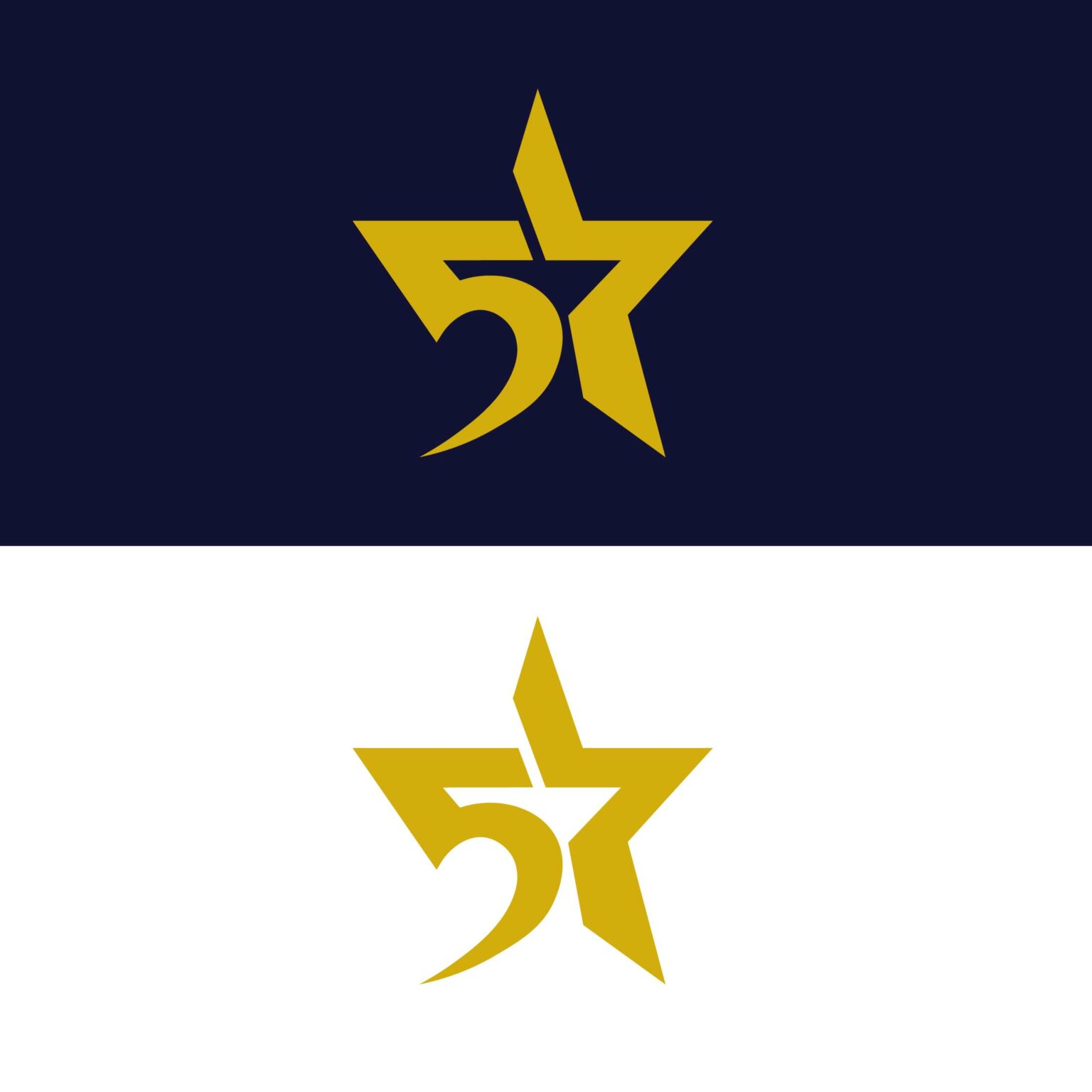 5Star and 7Star Logo Set Modern Star Number Badge Design - MasterBundles