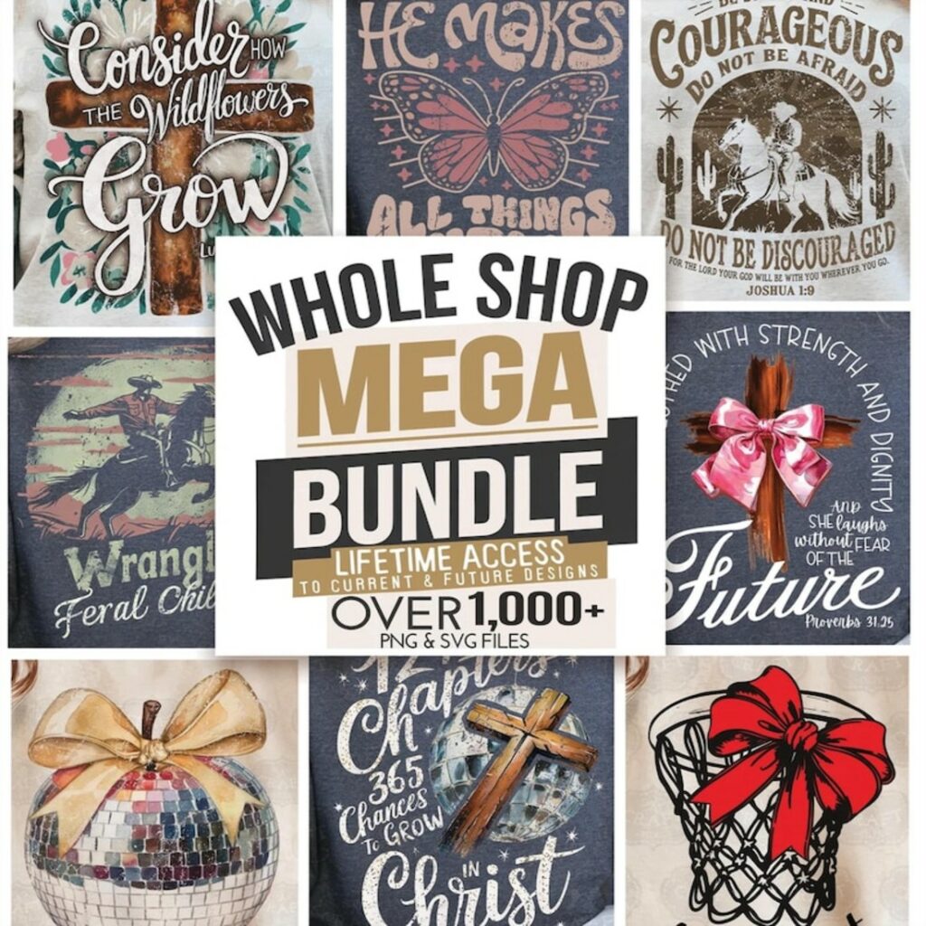 Whole Shop Bundle, POD Designs Bundle, Mega SVG PNG Bundle, png Whole ...