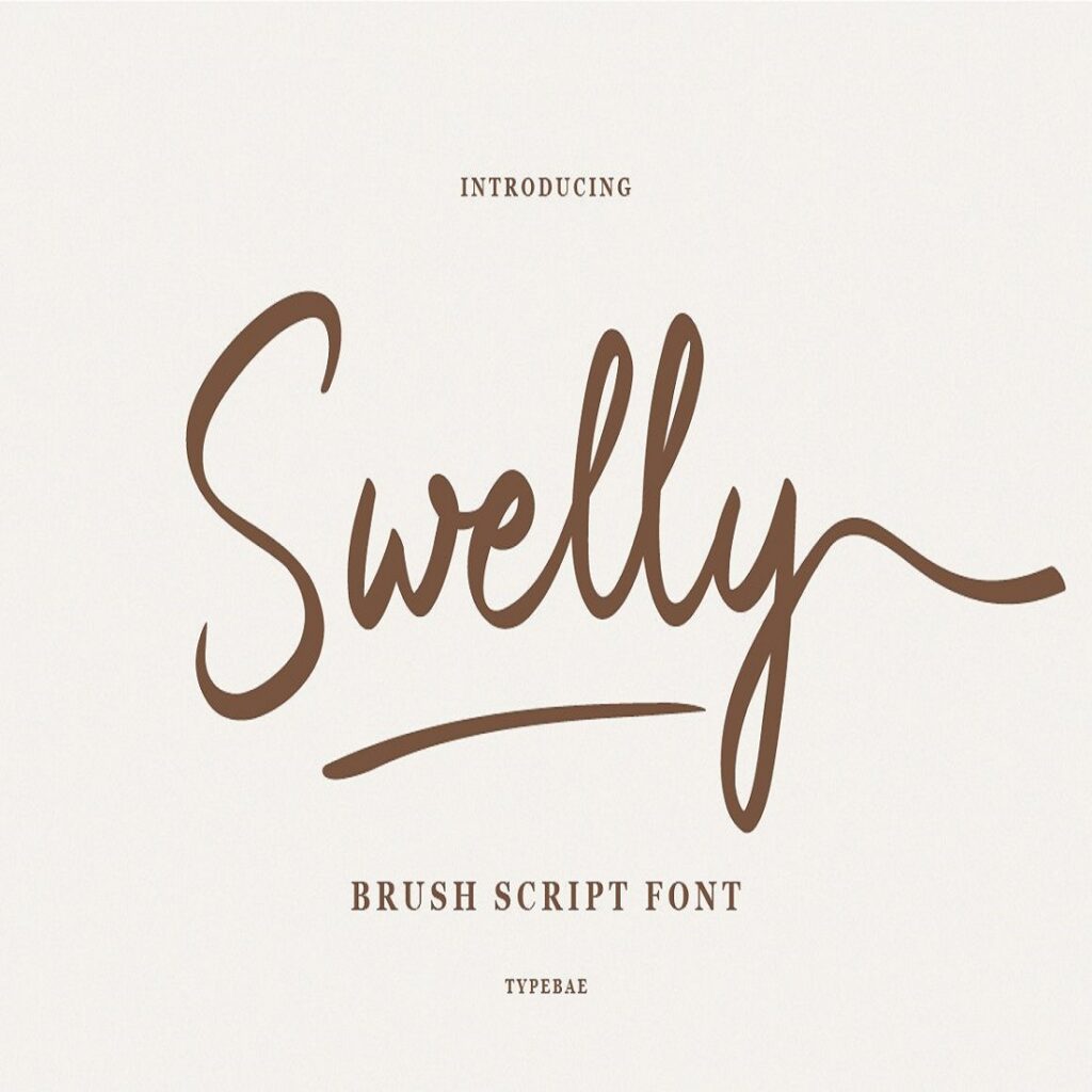 Swelly Brush Script - MasterBundles