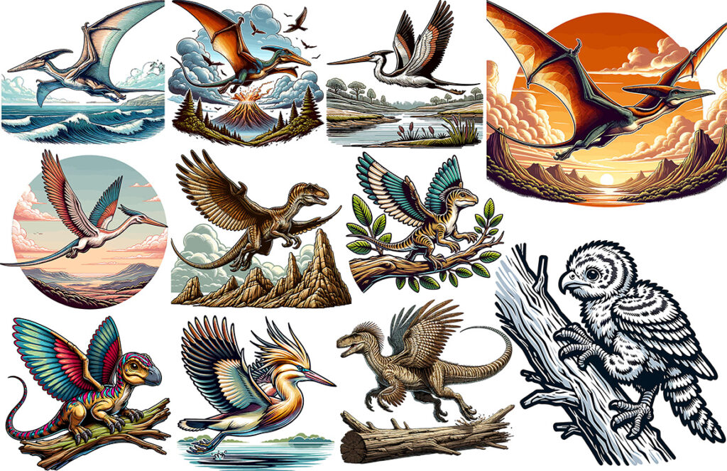 Dinosaures vector collections sets - MasterBundles