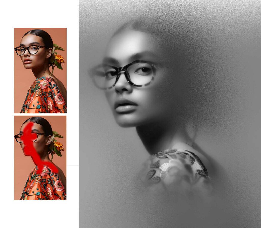 Glass Effect Photoshop Action - MasterBundles