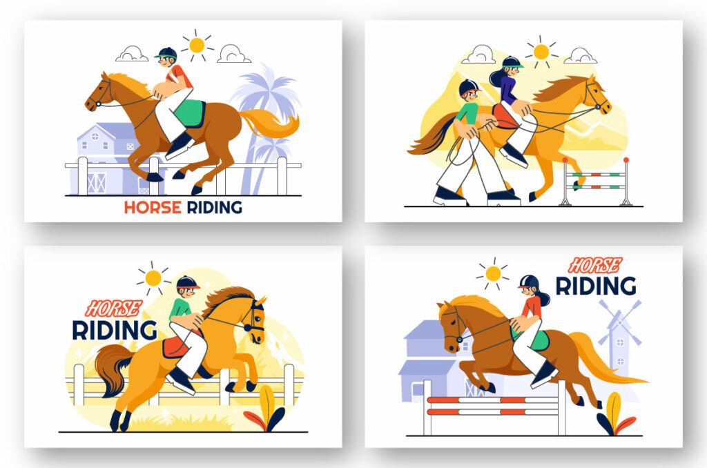 10 Horse Riding Practice Illustration - MasterBundles