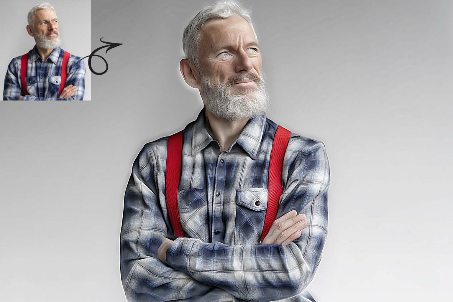 Modern Portrait Art Photoshop Action - MasterBundles