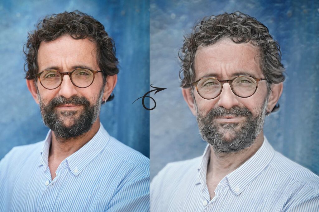 Modern Portrait Art Photoshop Action - MasterBundles