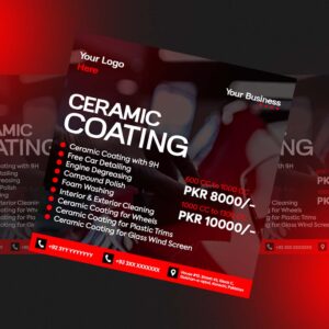 Ceramic Coating Service Poster Template – PSD Editable Design ...