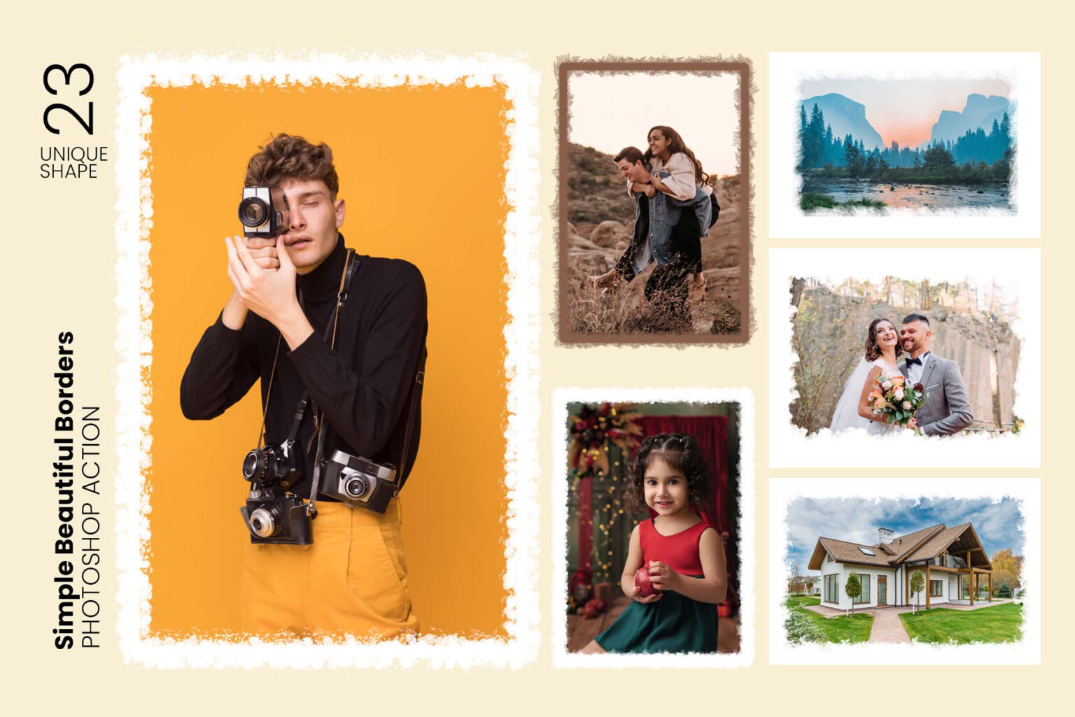 Simple Beautiful Borders - MasterBundles