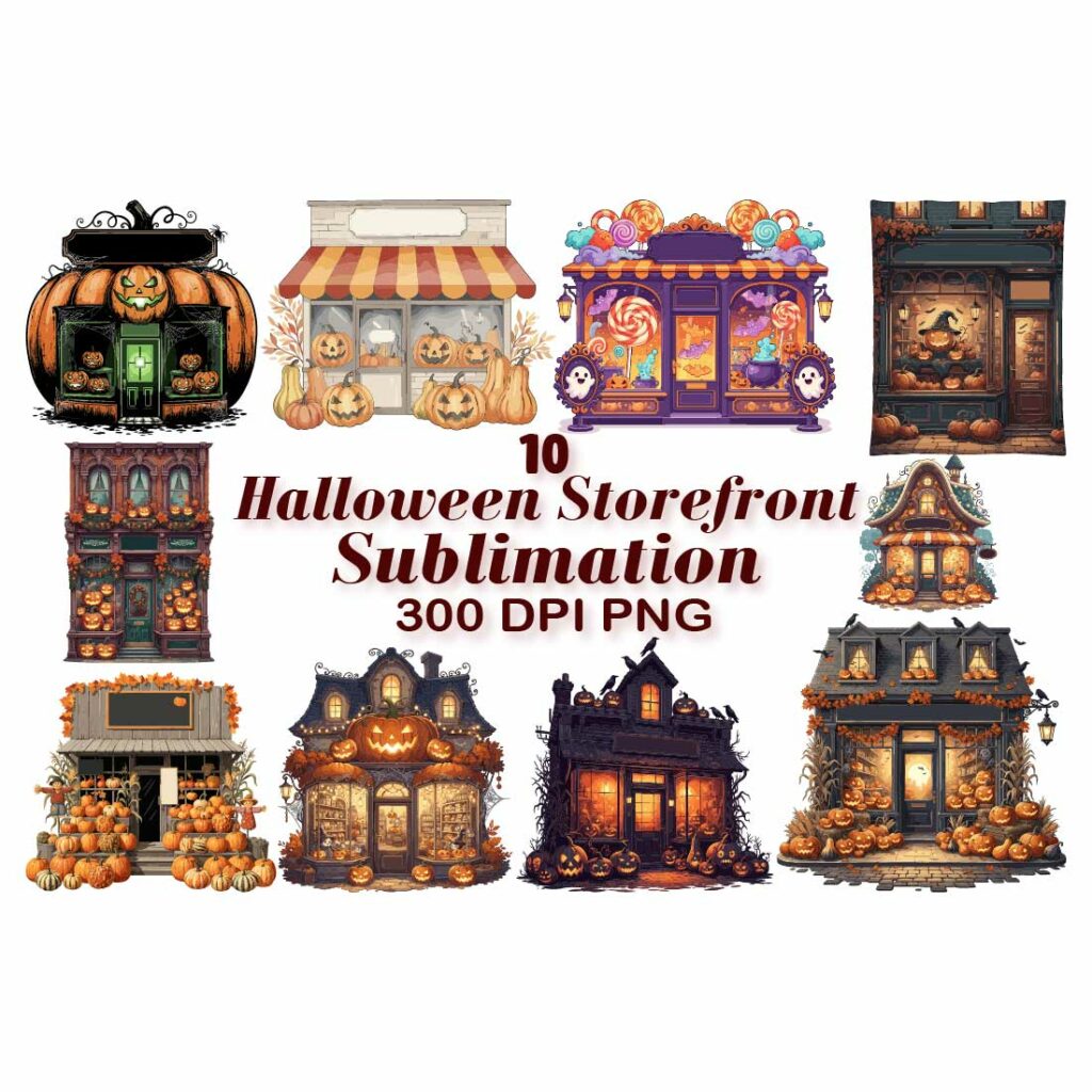 Halloween Storefront Sublimatation - MasterBundles