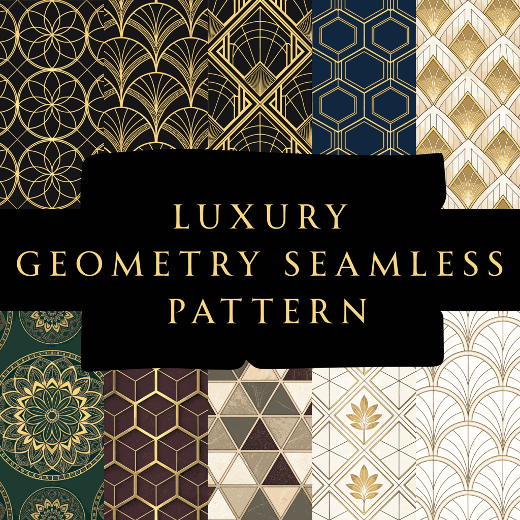 10 Luxury Geometry Seamless Pattern - MasterBundles