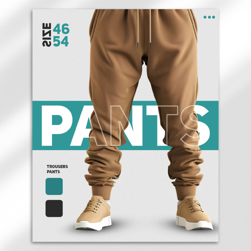 Urban Cargo Pants Instagram Post PSD Template | Fashion Social Media Design