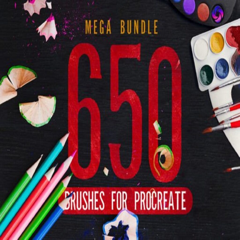 650 Procreate Brushes Mega Bundle - MasterBundles