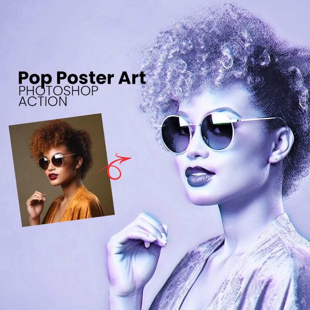 Blue LEDs Effect Photoshop Action - MasterBundles