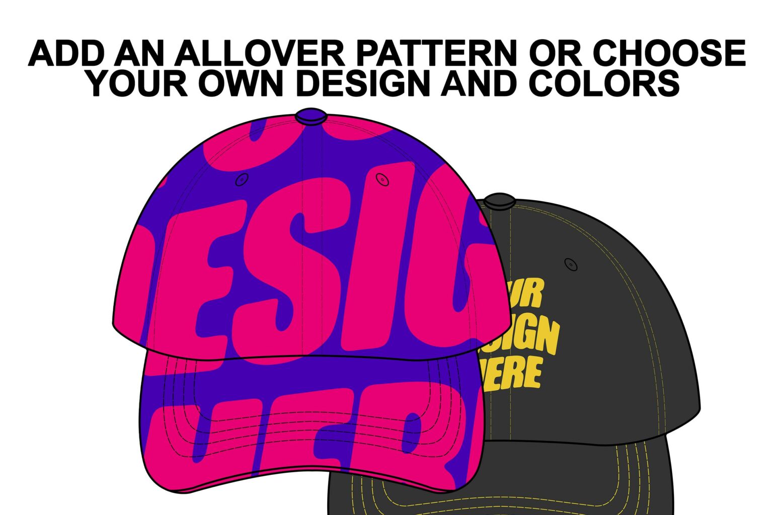 Dad Cap Tech Pack Flat Mockup - MasterBundles