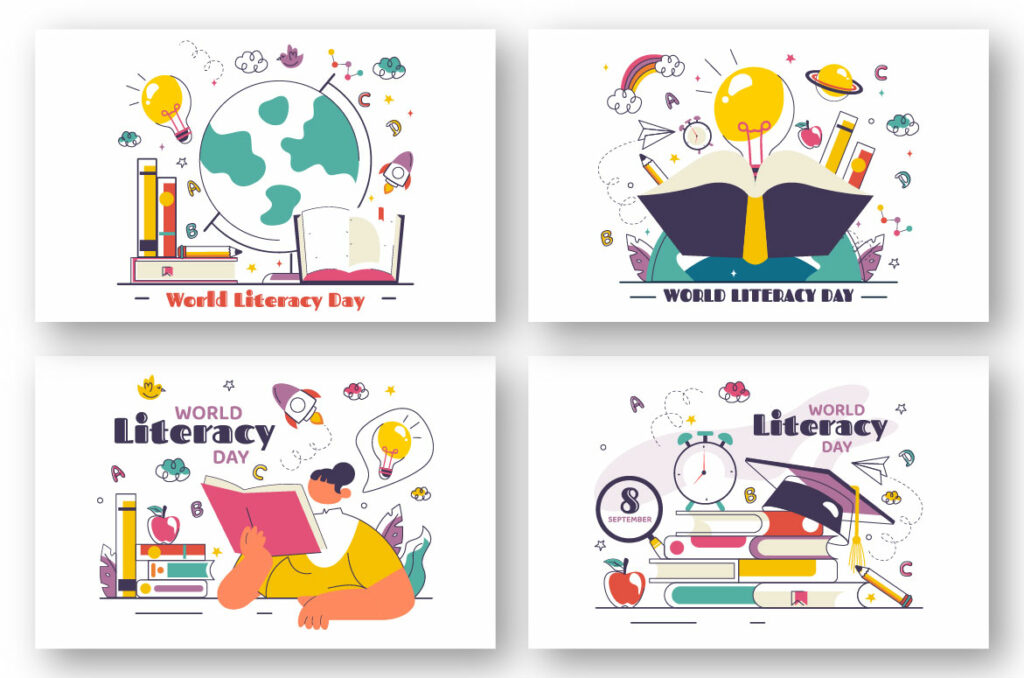 10 World Literacy Day Illustration - MasterBundles