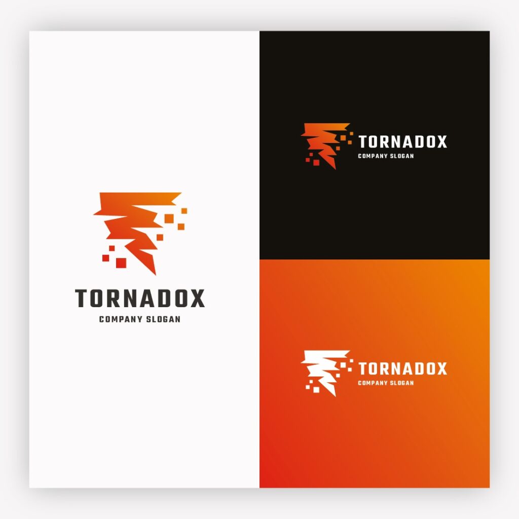 Tornadox - Dynamic Storm & Digital Growth Logo - MasterBundles