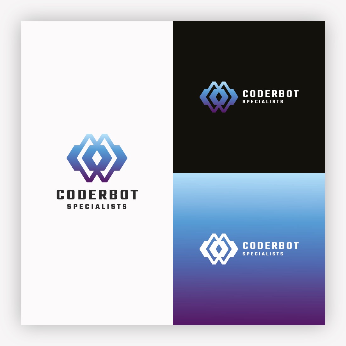 Modern Coding & Digital Solutions Logo - MasterBundles