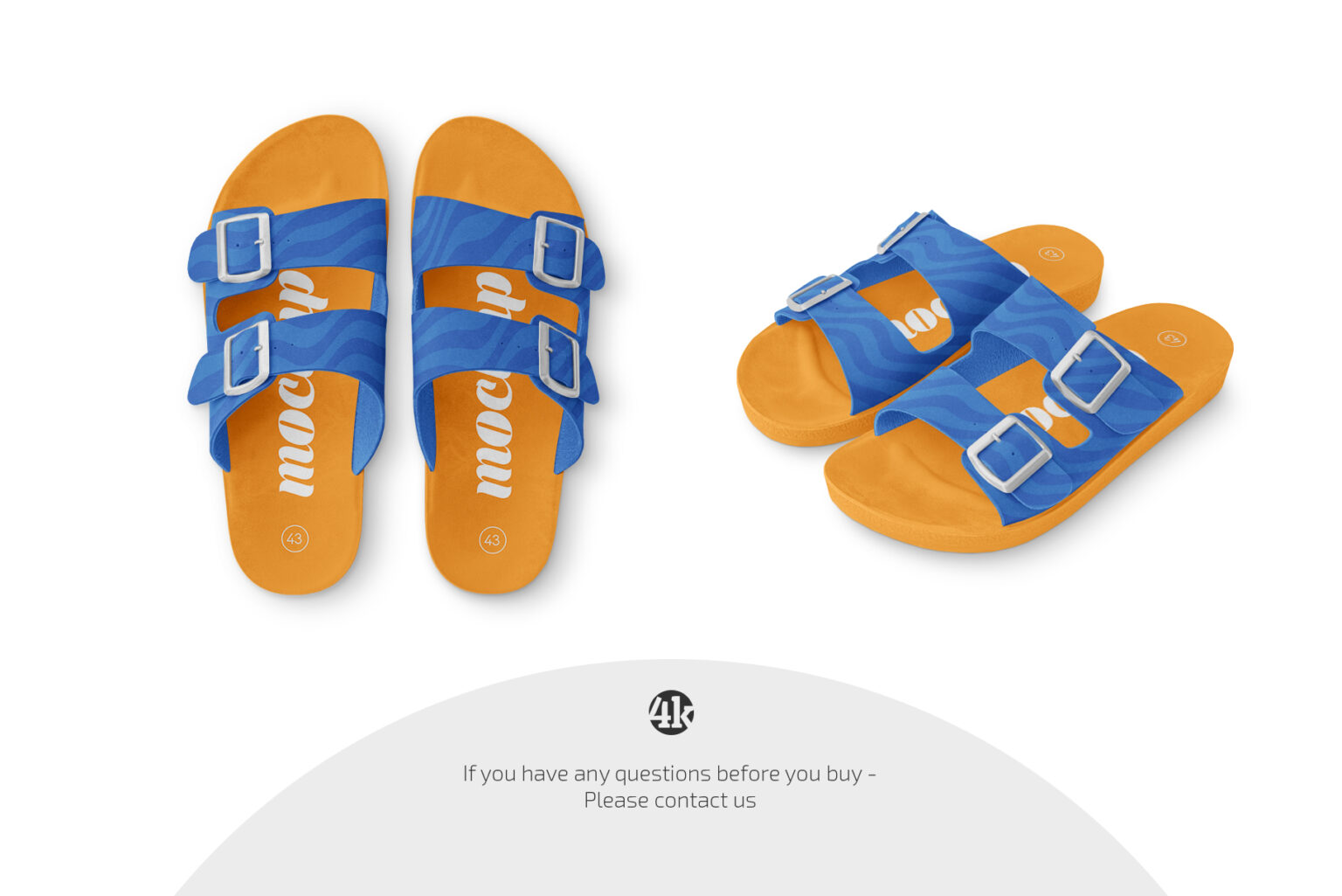 Slide Sandals Mockup Set - MasterBundles