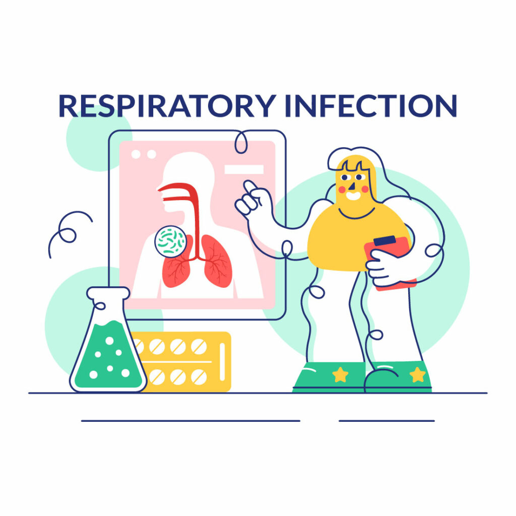 10 Respiratory Infection Illustration - MasterBundles