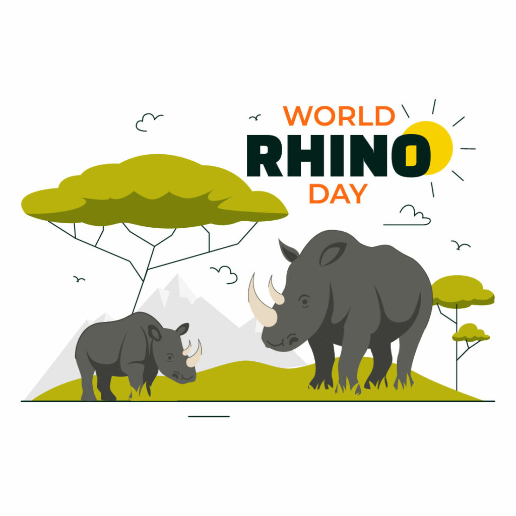10 World Rhino Day Illustration - MasterBundles