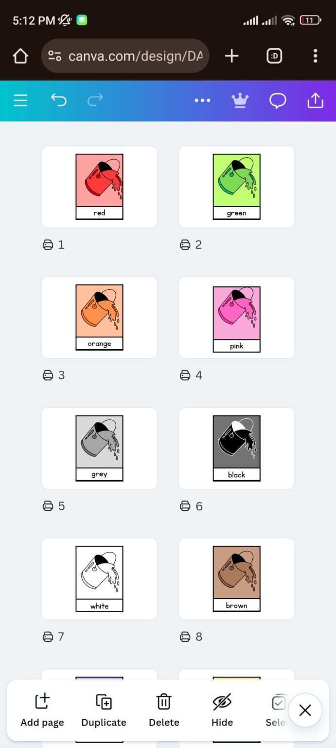 11 Printable Color Flashcards for Kids – Fun Preschool Learning PDF ...