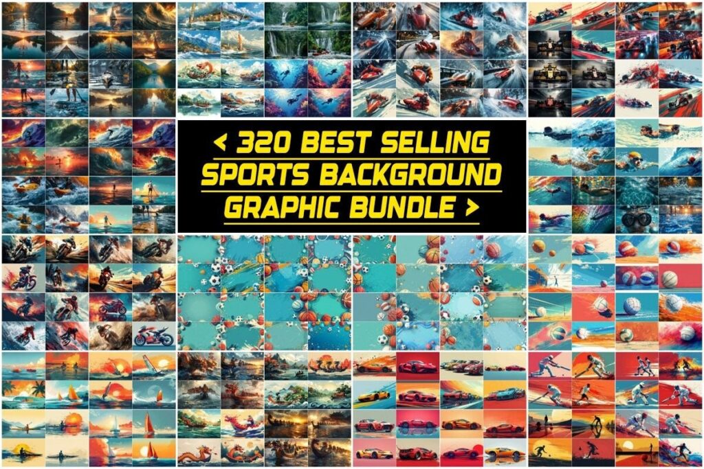 Sports Background Wallpaper Bundle - MasterBundles