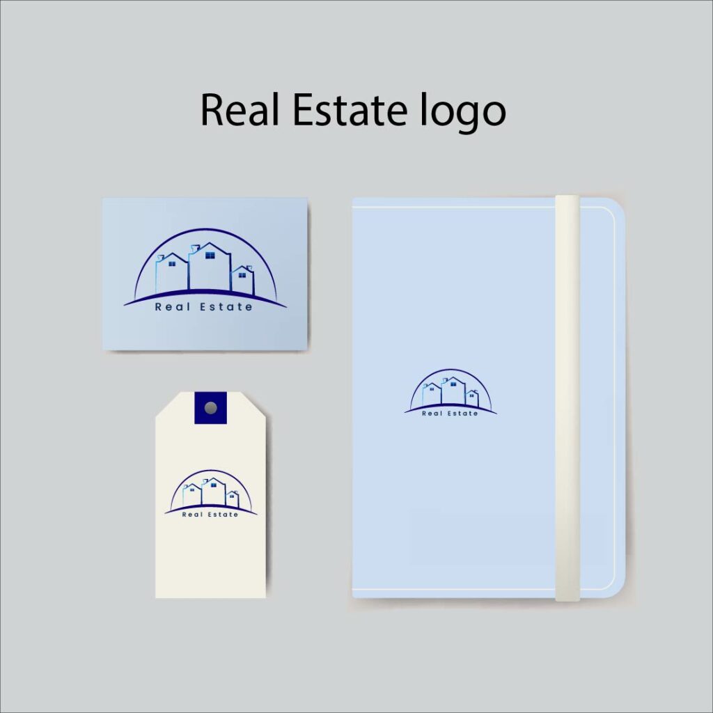 Modern Real estate logo with gradient Blush Effect- Minimal and Unique ...